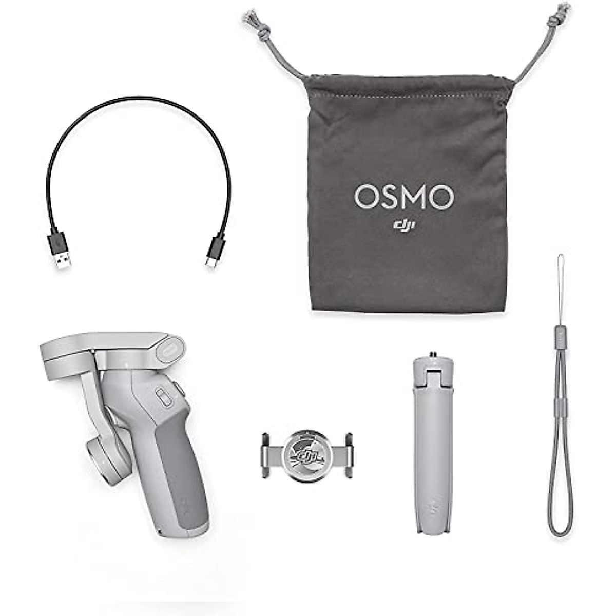 DJI OM 4 SE - 3-Axis Smartphone Gimbal Stabilizer with Tripod, Magnetic Design, Portable and Foldable, ActiveTrack 3.0, Story Mode, Vlogging Stabilizer, YouTube TikTok Video, for Android and iPhone