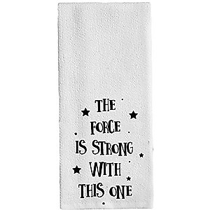 Funny Baby Nursery Hand Bathroom Towels Flour Sack Dish Towel The Force is Strong with This One Washcloths 14x 30 Inch(35x75cm) Color: The Force is Strong with This One