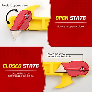 G GREENLY-AG 29" Hay Knife with 20 Blades, Net Wrap & Baling Twine Cutter, Hay Hooks, for Effortless Round Hay Bale Handling on Farms