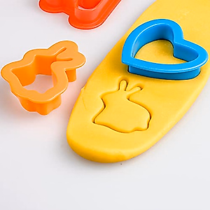 Play Dough Tools Kit Playdough Toys with Animal Molds Rolling Pins Tool Set for Kids Creative Dough Cutting Accessories, 25pcs