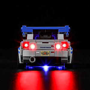 BRIKSMAX Led Lighting Kit for LEGO-76917 2 Fast 2 Furious Nissan Skyline GT-R (R34) - Compatible with Lego Building Blocks Model- Not Include Lego Set