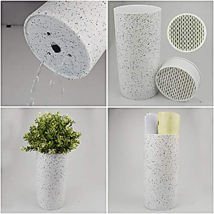 Universal Freedom Knife Storage Stand, Knife Block Holder without Knives, Resin Round Knife Holder, Space Saver Knife Organizer Slot to Protect Blades Detachable for Easy Cleaning