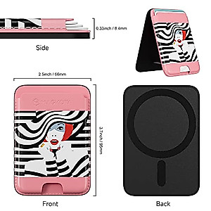 MAGKOTA MagSafe Wallet & Magnetic Stand Compatible with iPhone 14 Pro Max/14 Pro/14 Plus/14/iPhone 13 Pro Max/13 Pro/13/iPhone 12 Pro Max/12 Pro/12, Leather Wallet Stand Easily Holds 3 Cards