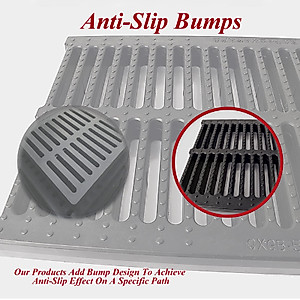 MYCORE Bathroom Sink & Bathtub Drain Strainers, Resin Plastic Strainers Sewer Cover Grates Grate Plate Grid Rainwater Well Garage Outdoor, 19.7''*11.8''*1.2''