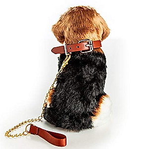 THE QUEEN'S TREASURES 18 Inch Doll Pets, Beagle Puppy Dog Pet Friend with Leash and Collar, Compatible for Use with American Girl Dolls