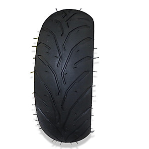 New Olym 90/65-6.5 110/50-6.5" Motorcycle Dirt Bike Front Rear Tire and Inner Tube for 49cc Lucky 7 Cag MTA1 MTA2 GP-RSR X-Treme MotoTec Fit Heavy Duty Mini Dirt Bike Parts 2 Pack