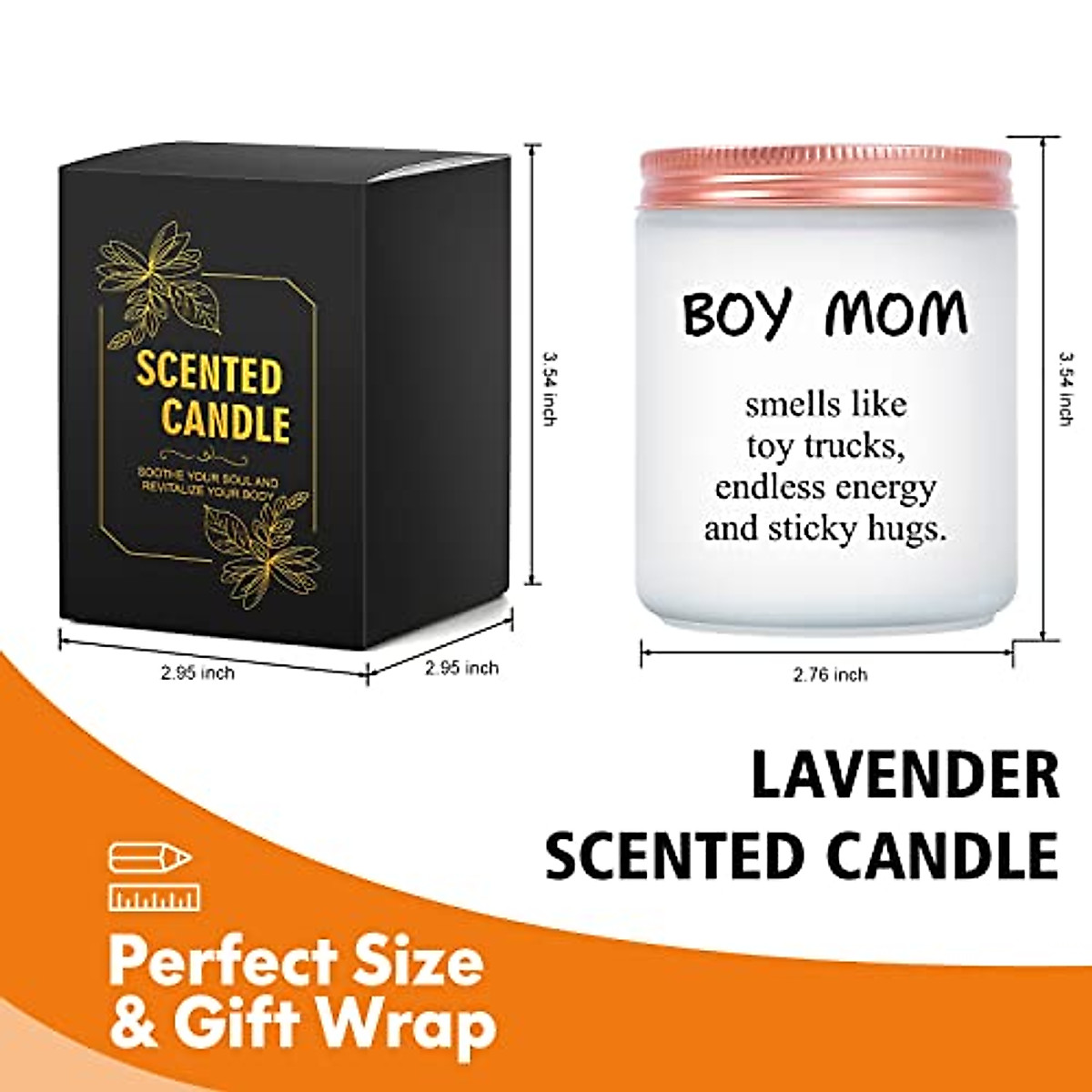 Gifts for Mom, Birthday Gifts for Mom from Daughters or Son, Funny Christmas Gifts for Mom Who Have Everything, Mother's Day Gifts, Christmas Present, Lavender Scented Candles(9oz,White)