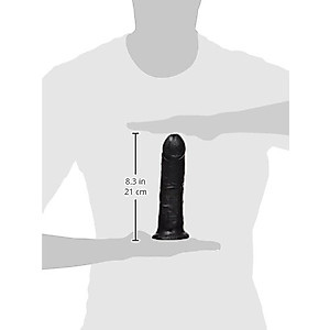 Pipedream King Cock Dildo, Black, 8 Inch