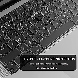 EooCoo Hard Case Clear Compatible for Newest MacBook Pro 16 Inch Case Release 2023 2022 2021 Model M2 A2780 M1 Pro M1 Max A2485 with Keyboard Cover, Screen Protector - Crystal Clear