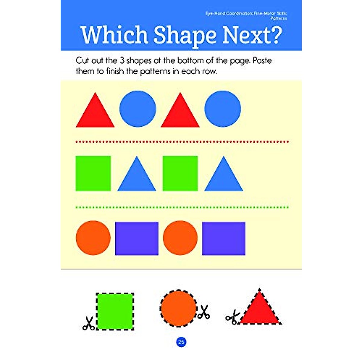 Preschool Cutting and Pasting: Scissor Skills Activity Book for Preschoolers to Practice Cutting Paper, Sort, Match, Find Patterns and More (Highlights Learn on the Go Practice Pads)