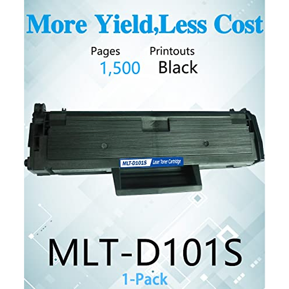 MM MUCH & MORE Compatible Toner Cartridge Replacement for Samsung 101S D101S MLT-D101S Used with SF-760P ML-2160 ML-2165 ML-2165W SCX-3400 SCX-3400F SCX-3400FW SCX-3405 SCX-3405FW Printer (1-Pack)