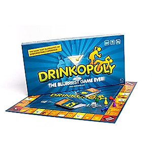 Drinkopoly Party-Game | Fun Drinking-Game for-Game Night | Hilarious Social and Interactive-Board-Game for Adults | Ages 21+ | 1-6 Players | Average Playtime 60 Minutes