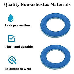 RadishGirls 12PCS Lower Unit Drain Plug Gasket, 3/8-16 Oil Drain Plug Crush Washers for Most Mercury/Mariner Outboards and Mercruiser 12-19183-3 12-19183Q02 12-19183K02 18-2244