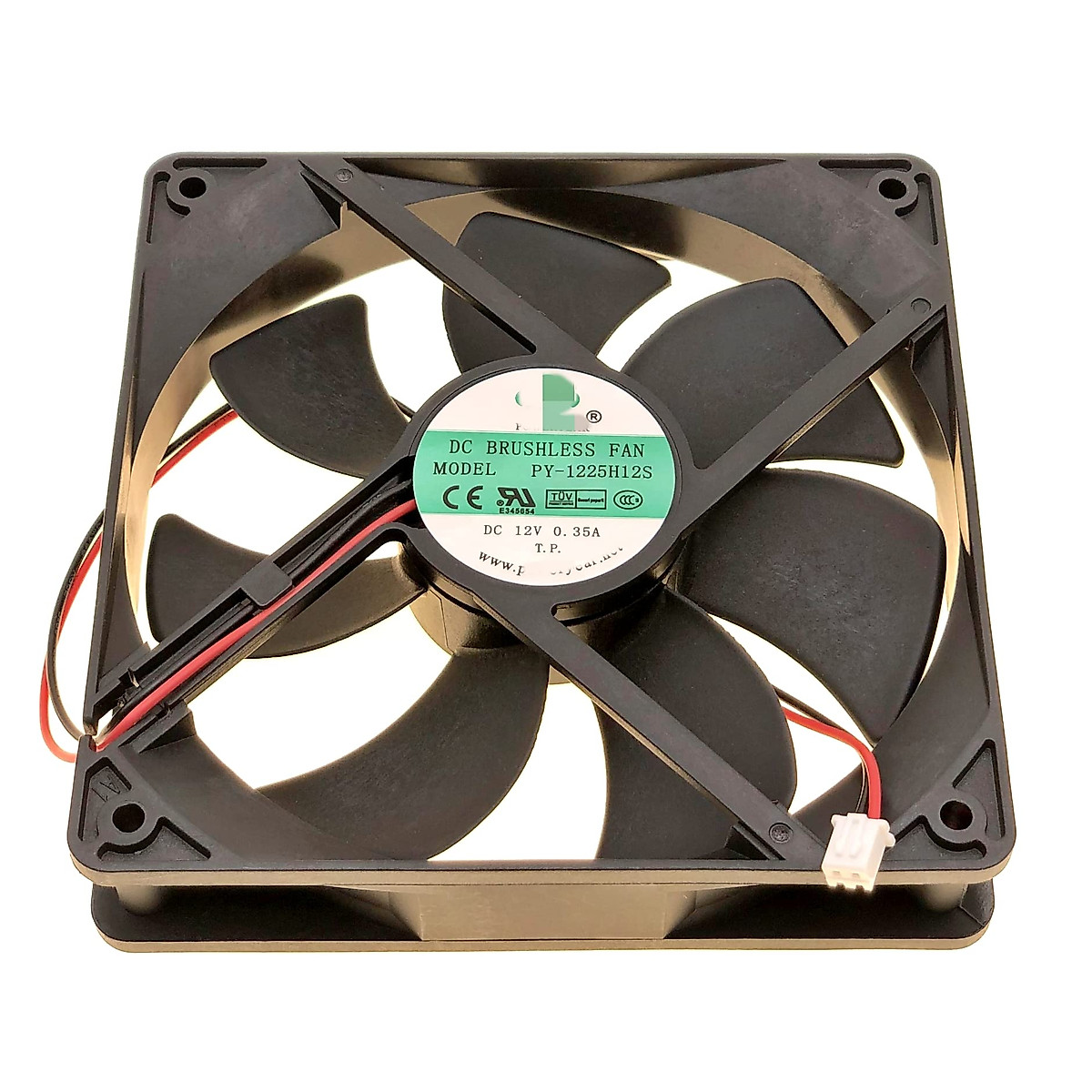 LEYEYDOJX New Cooling Fan for PY-1225H12S 12025 DC12V 0.35A 12CM 2-wire/2-pin DC BRUSHLESS Ice Machine Fan