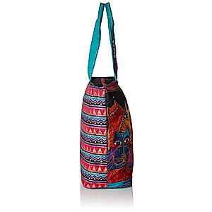 Laurel Burch (LB5230) Shoulder Tote Zipper Top 19, 1/2-Inch by 6, 3/4-Inch by 15-Inch, Fantasticats