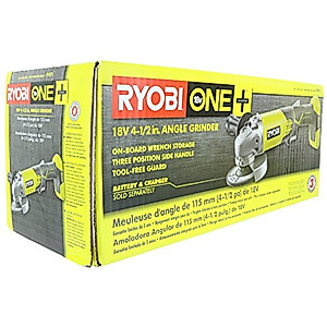Ryobi P421 6500 RPM 4 1/2 Inch 18-Volt One+ Lithium Ion-Powered Angle Grinder (Battery Not Included, Power Tool Only)