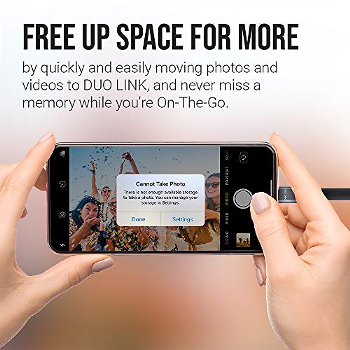 PNY P-FDI128LA02GC-RB 128GB Duo Link iOS USB 3.0 OTG Flash Drive for iPhone & iPad and Computers - External Mobile Storage for Photos, Videos, and More, Metal Gray