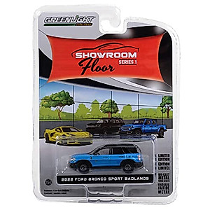 Greenlight 68010-C Showroom Floor Series 1 - 2022 Bronco Sport Badlands - Velocity Blue Metallic 1:64 Scale Diecast