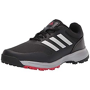adidas mens Tech Response Spikeless Golf Shoe, Black, 9.5 Wide US