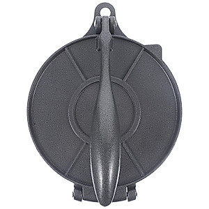 MUCKLILY Tortilla Press, Tortilla and Roti Maker, 8 Inch Dough Press Quesadilla Maker Pizza Press Roti Press Masa Roti Maker Chapati Maker for Flour Tortilla Grey