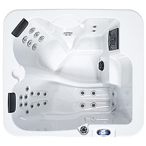 Luxuria Spas Monterey 3-Person 32-Jet Plug and Play Lounger Hot Tub with Ozonator