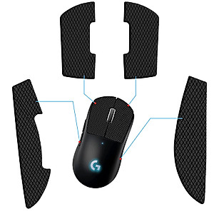 AQIDAP Mouse Skatez/Mouse Feet for Logitech G PRO X Superlight Wireless Gaming Mouse（ 2 in 1 Mouse Feet + Mouse Anti-Slip Tape ） Grey