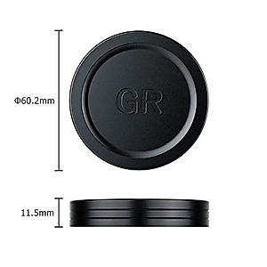 JJC Aluminum Lens Cap Cover Protector for Ricoh GR IIIx GRIIIx GR III GRIII GR II GRII with Soft EVA Interior -Black