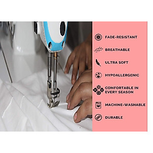 Kamas Duvet Cover Pinch Pleated Design 3 Pieces Oversized King Blush Duvet Cover Set 100% Egyptian Cotton 1000 Thread Count with Zipper & Corner Ties Tuffed Pattern Decorative