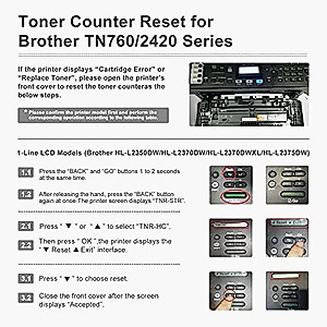 myCartridge SUPCOLOR Compatible Toner Cartridge Replacement for Brother TN760 TN 760 TN730 TN 730 to use with DCP-L2550DW HLL2390DW HLL2395DW HL-L2370DW MFC-L2710DW MFC-L2730DW Printer ( 4 Black)