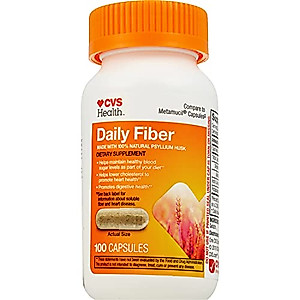 CVS Health Natural Daily Fiber Capsules (100 Capsules)