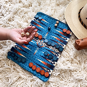 Chronicle Books Pendleton Backgammon: Travel-Ready Roll-Up Game (Camping Games, Gift for Outdoor Enthusiasts)