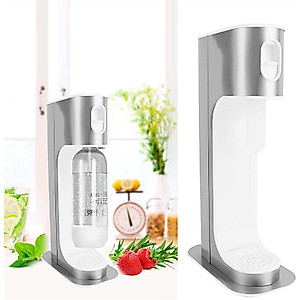 Water Maker Soda Machine-Portable Bubble Soda Water Machine Manual Sparkling Water Drink Maker for Home Commercial Use