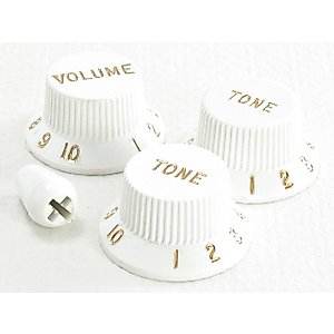 ToneShaper Fender Knob Set, Strat, White