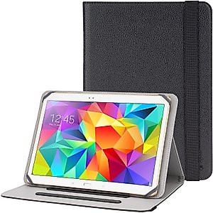 DPOB Universal Case for 9-11 inch Tablet, Stand Folio Universal Tablet Case Protective Cover for 9" 10.1" Touchscreen Tablet, with Adjustable Fixing Band and Multiple Viewing Angles