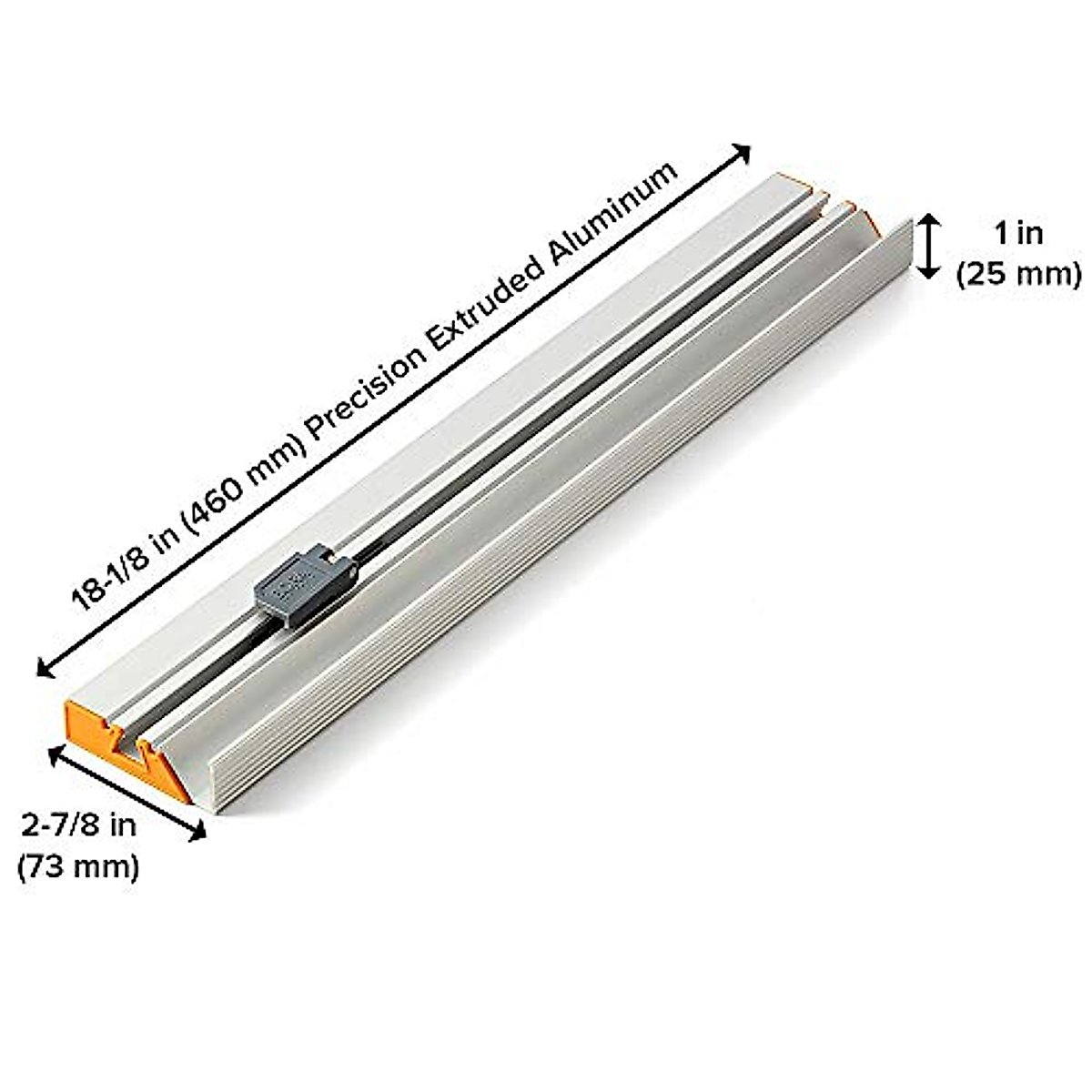 BORA 544002 T-Square Attachment, NGX Clamp Edge Accessory, Circular Saw Guide, Keeps Plywood Cuts Straight and Parallel