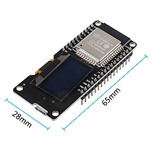 AITIAO 2PCS 0.96" OLED ESP-WROOM-32 ESP32 Display 2.4GHz WiFi Bluetooth Dual Mode Development Board Display for Wemos D1 AP STA