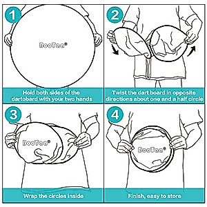 BooTaa 29" Large Dart Board for Kids, Kids Dart Board with Sticky Balls, Boys Toys, Kids Yoga, Sport Outdoor Fun Party Play Game Toys, for 3 4 5 6 7 8 9 10 11 12 Year Old Boys Girls