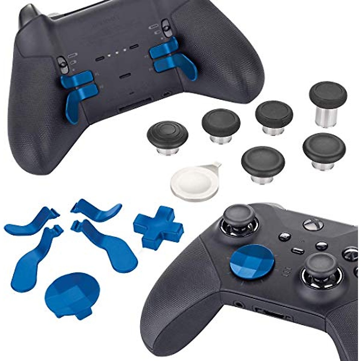 Venom Elite Series 2 Controller Replacement Part Custom Accessory Kit - Blue (Xbox One)