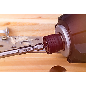 NordWolf 12-Piece Brad Point Wood Drill Bit Set for Carpenter Woodworking, Double Flutes Design with 1/4" Hex Shank, SAE Sizes 1/8" to 1/2"