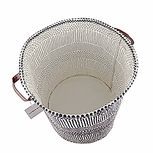 Folding laundry basket,home decor,Large Storage Bins,Storage basket，Bedroom storage，Waterproof Storage box Nursery family laundry hamper/basket (Black line)