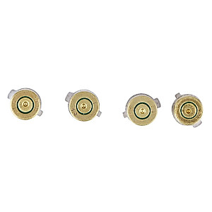 Vikye Aluminum Alloy Buttons for PS4, Gold Metal Buttons & Thumbstick Mod Kit for PS4 Controller