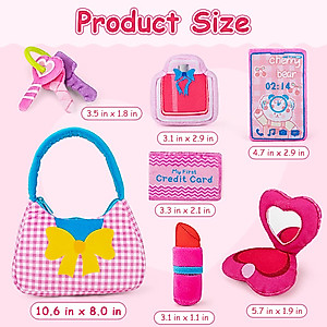 Toddler Purse Baby Girl Toys,Prentend Play Purse for Little Girls Princess1 2 3 4 Years Old, My First Purse Toddler Toys Set with Accessories Perfect for Baby Girl Gifts on Birthday Valentine's Day