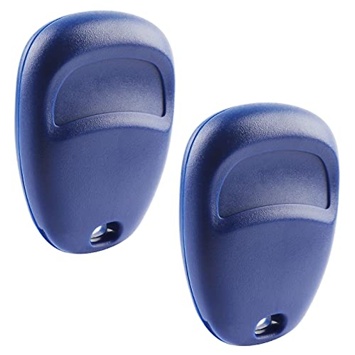 Replacement For 2001-2007 Cadlliac Chevrolet GMC Oldsmobile Pontiac Blue 4-Button Keyless Entry Remote Fob 10443537 (Set of 2)