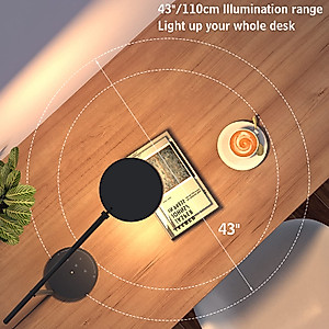 BEYONDOP LED Desk Lamp, Eye-Caring Desk Lamps for Home Office,1000Lum Super Bright Dimmable Brightness Desk Light with Night Light & Auto Timer,Table lamp for Reading,Studying,Working