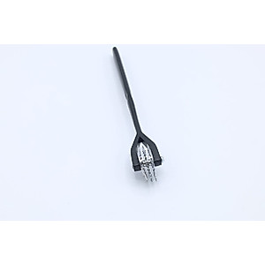 Goldenhandcrafts, Wartenberg Neuro Pinwheel Stainless Steel 3 Head Diagnostic Instrument Pin Wheel Black Coated, 6.6 In