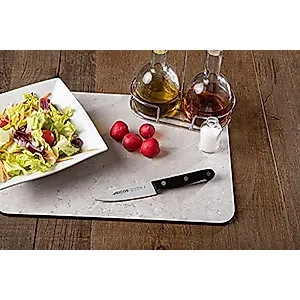 ARCOS Paring Knife 4 Inch Stainless Steel. Professional Knife for Peeling Fruits and Vegetable. Ergonomic Polyoxymethylene Handle and 100 mm Blade. Series Universal. Color Black