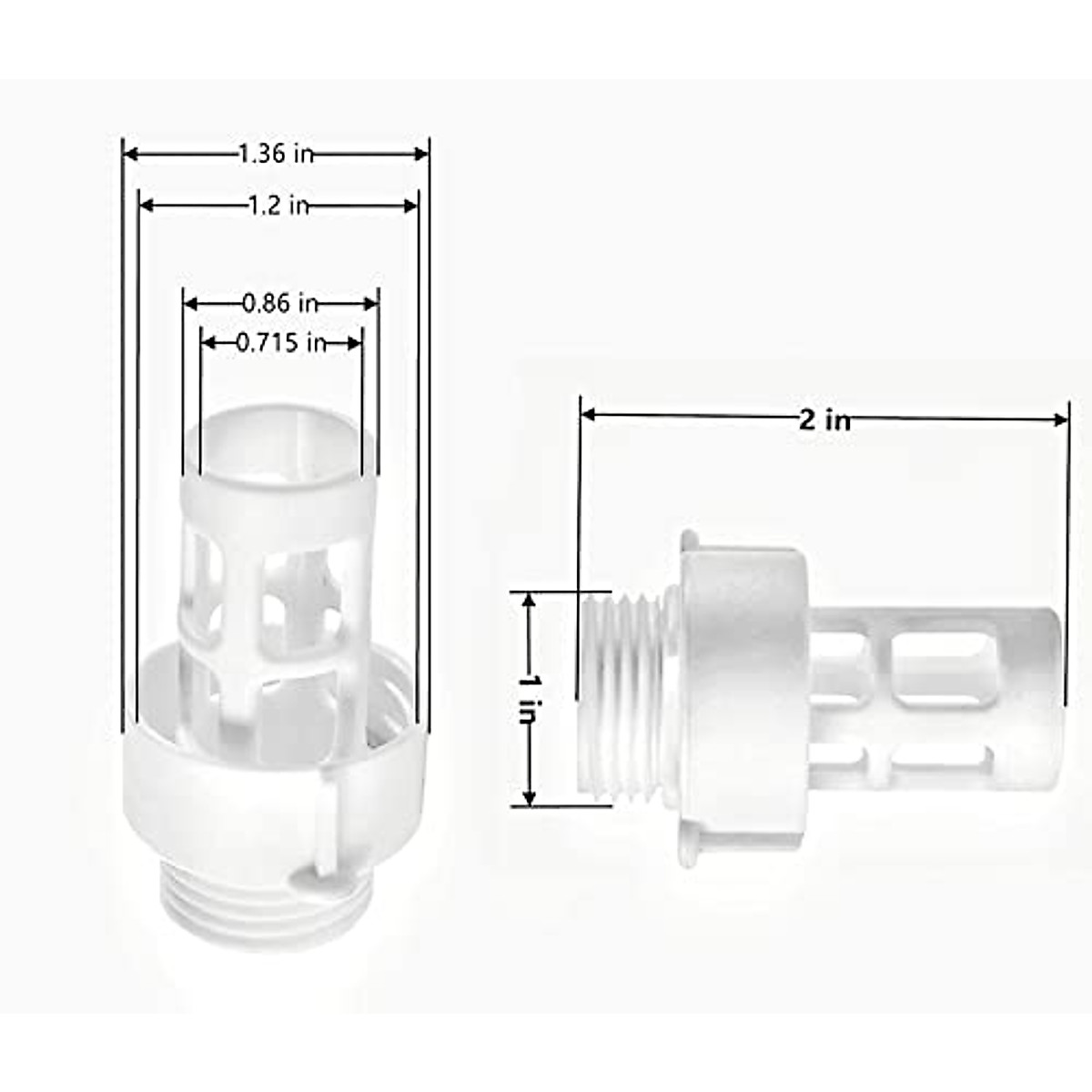 Fuoequl 10184 Pool Drain Adapter Garden Connector Adapter for Intex Hose Adapter Round Swimming Pool Drain