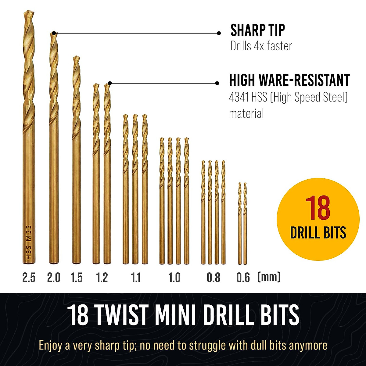 Micro Drill Bits Set with Pin Vise | Small Hand Drill Bit Set - Pin Vise Hand Drill Manual, PCB Mini Drill Bits for Resin Beads Polymer Clay | DYI Jewelry Making Drill, Craft Drill Bits Set