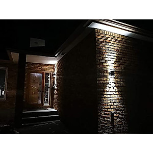 Rosykite Outdoor Wall Lights, Dusk to Dawn Outdoor Lighting Fixtures Wall Mount - Front Door Lights 6000k - Up Down Light Fixture for Porch, Patio, Garage