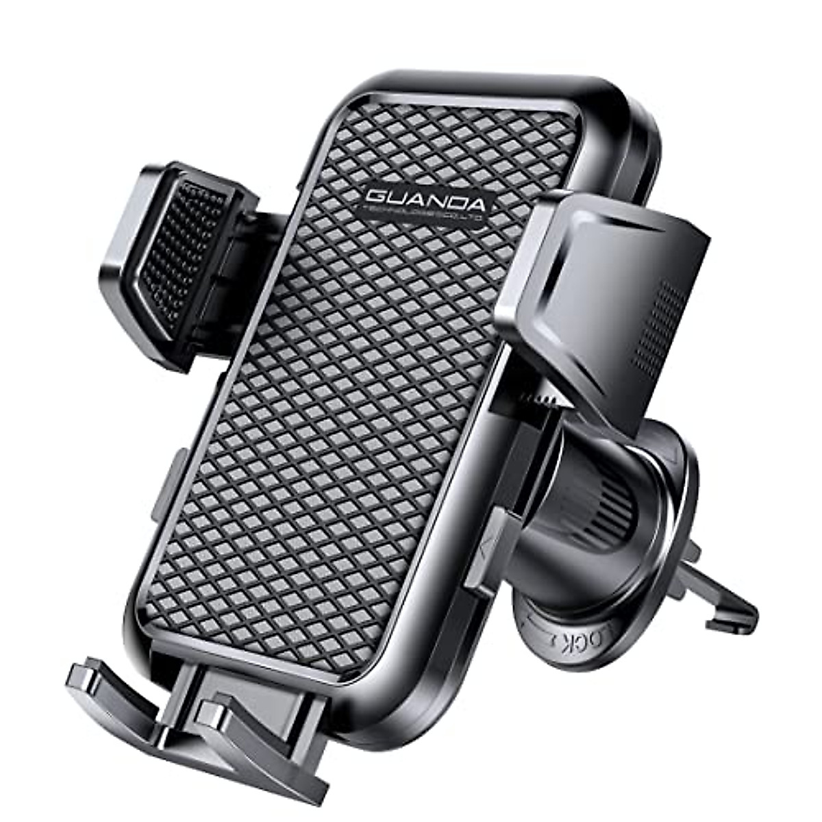 Car Phone Mount Vent Clip, Car Phone Holder Mount 360° Rotation, Adjustable Clip, Big Phone & Thick Case Friendly, Compatibility Fit for All 4"-7" Smartphone, Cell Phone Automobile Cradles Universal